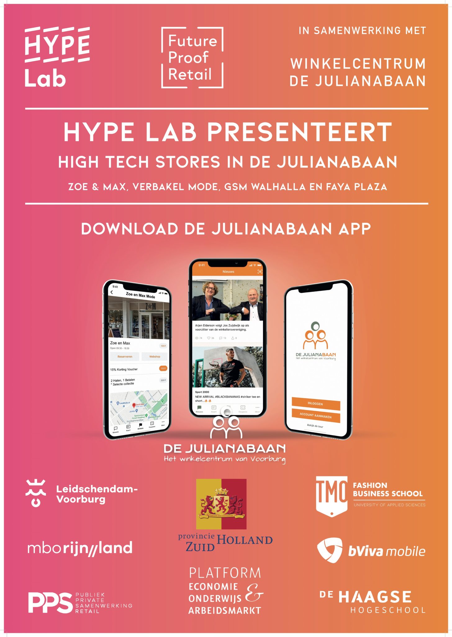 Studenten dragen bij aan digitalisering retailers en winkelgebieden met het HYPE lab - TMO